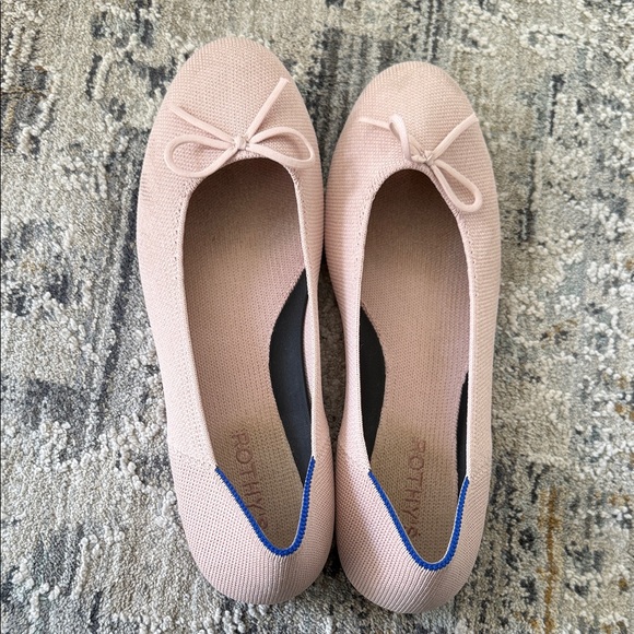 Rothy's | Shoes | Rothys Pink Ballet Flats With Bow | Poshmark